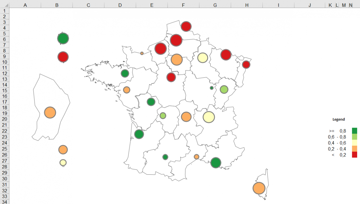 Kpi Maps For Excel Simple Excel Add In To Create Filled Maps And Dashboards In Excel